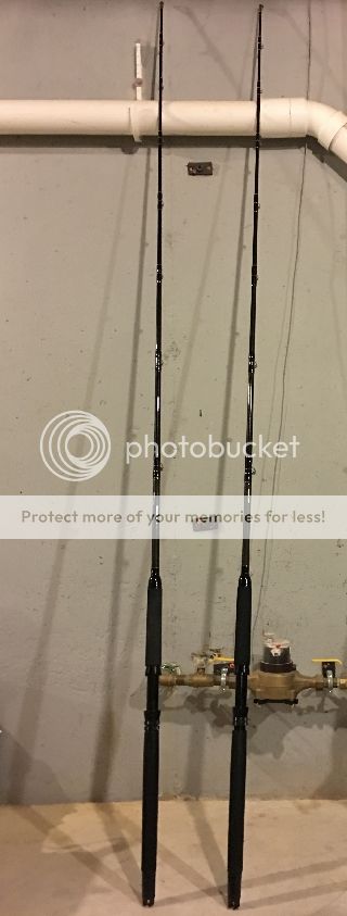 Tsunami TSTBC-761HW Bunker Spoon Trolling Rods (Pair) | BASS BARN