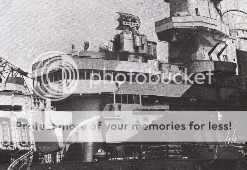 Modified bridge for Iowa class battleships