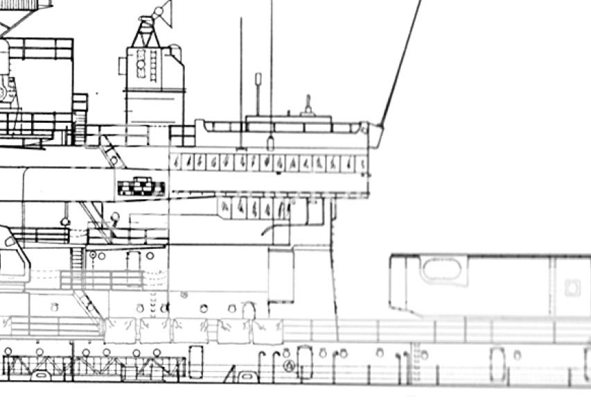 Modified bridge for Iowa class battleships