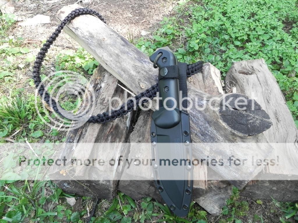 My paracord shoulder rig for large knife | BladeForums.com